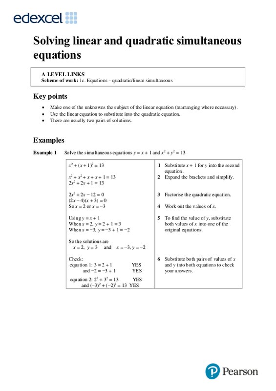 A-Level Maths - Pure/Core 1